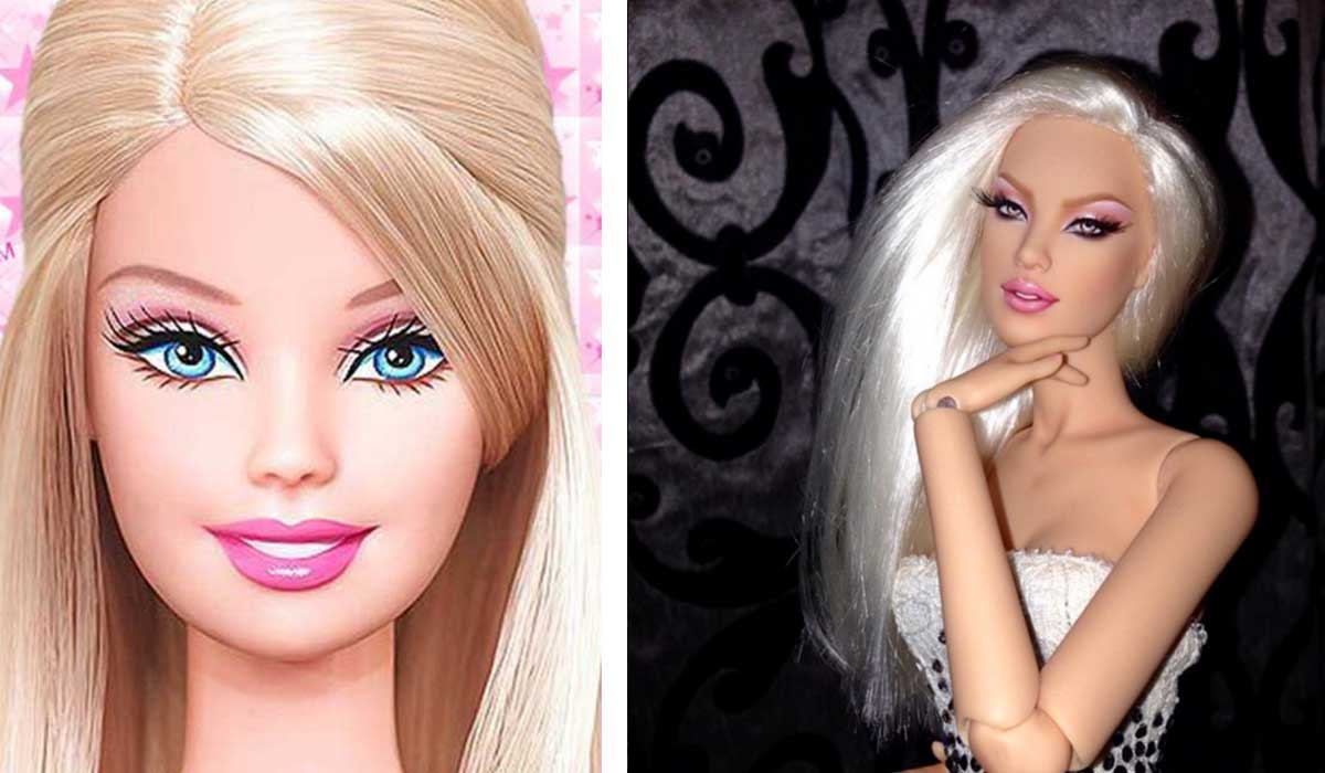 Implementar parálisis Momento muñecas similares a barbie aparato Bolsa ...