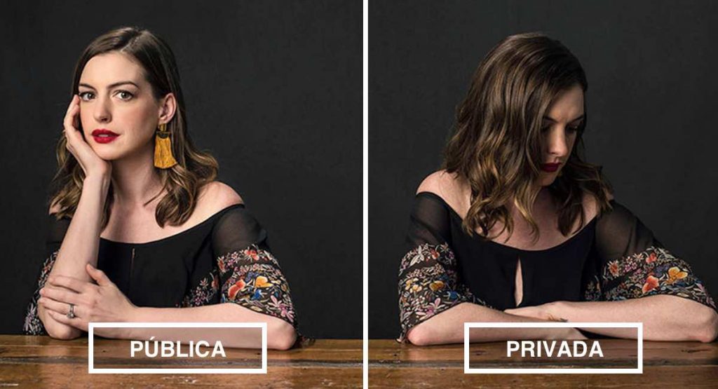 35 celebrities show what their public and private personalities are ...