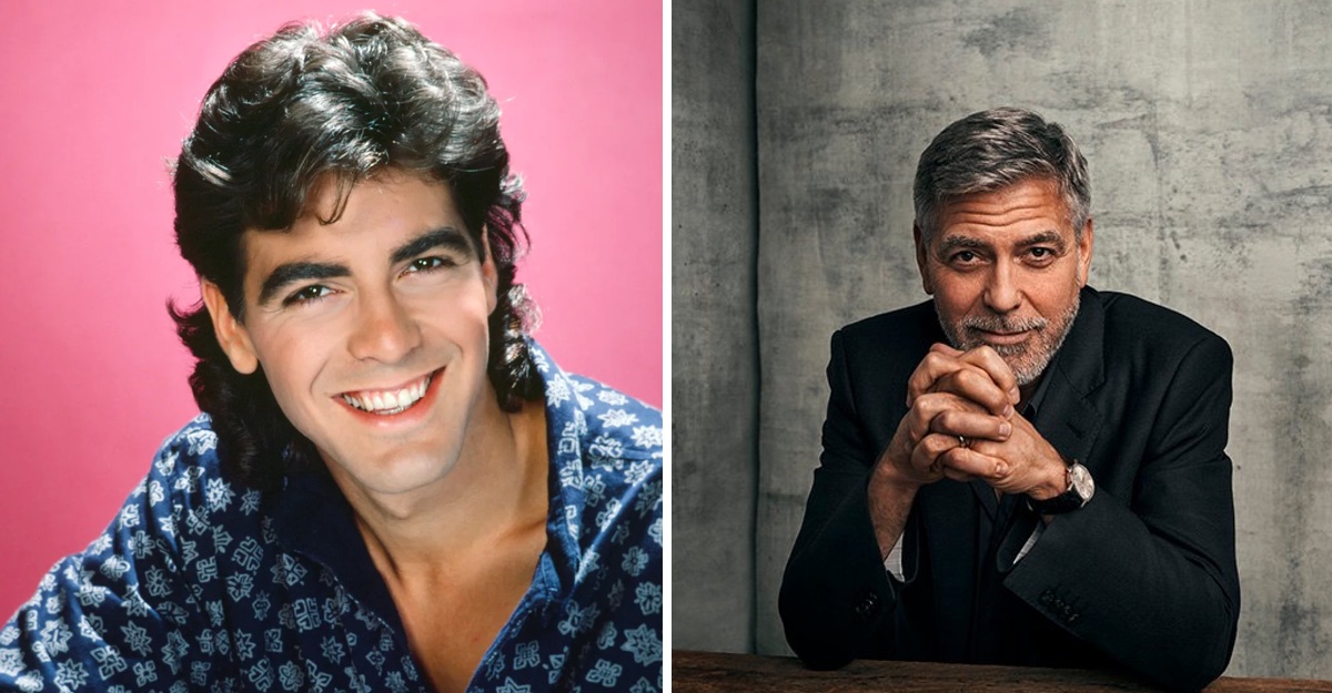 George Clooney Mullet